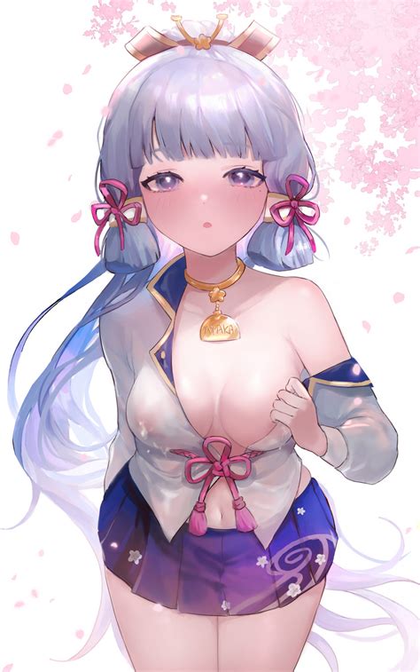 Kamisato Ayaka Genshin Impact Drawn By Myuu2myuu2 Danbooru