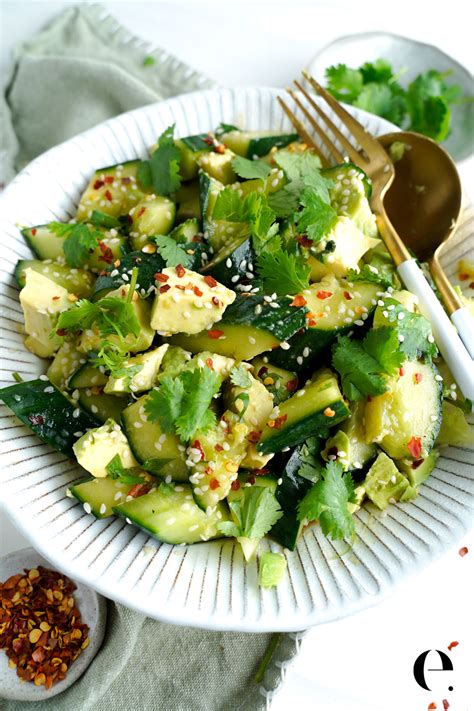 Sesame Cucumber Salad Elizabeth Rider