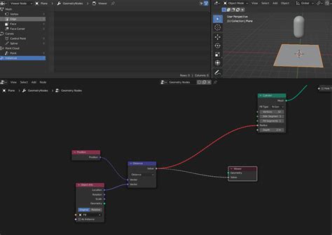 Geometry Nodes Scaling Based On Distance Between Objects Blender