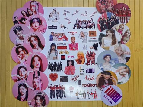 Набор стикеров G I Dle джи айдл 20 шт стикерпак а4 — цена 150 грн в каталоге Бумага для