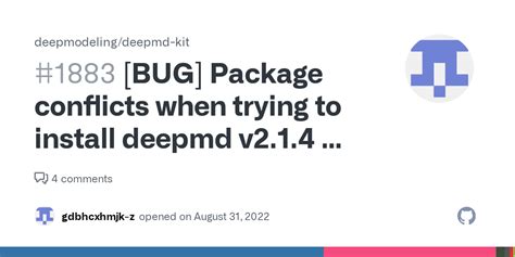 Bug Package Conflicts When Trying To Install Deepmd V214 And Cuda 11