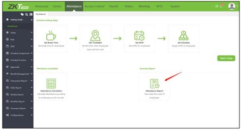 Zkteco Zkbio Time Powerful Web Based Time And Attendance Management Software User Guide