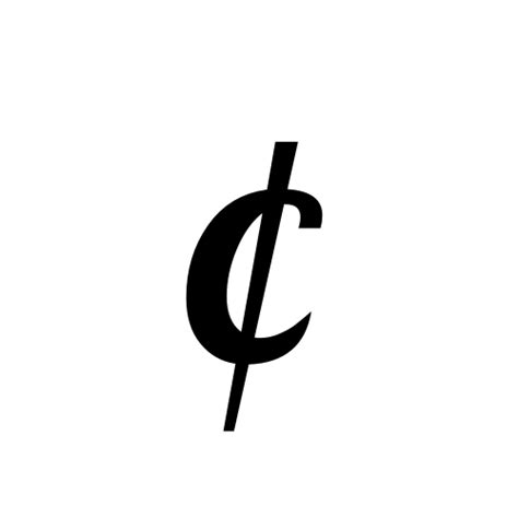 Cent Sign Clip Art