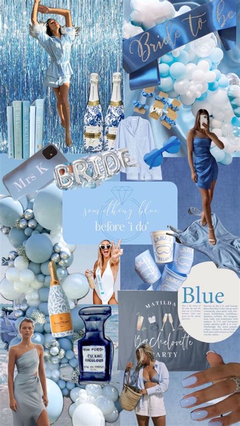 Something Blue Party Theme Kit Etsy Canada Bachlorette Party