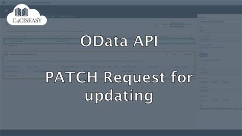 Sap Sales Cloud C4c Is Easy Odata Api Patch Request For Updating