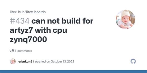 Can Not Build For Artyz7 With Cpu Zynq7000 · Issue 434 · Litex Hub