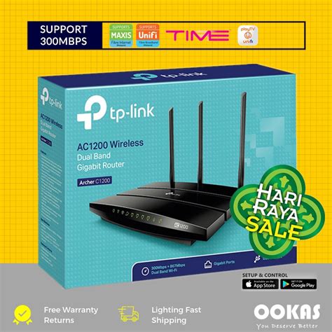 Tp Link Ac Wireless Dual Band Gigabit Router Archer C Unifi Shopee Malaysia