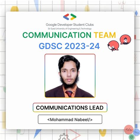 Nabeel Sohail On Linkedin Gdsc Ssuet Newbeginnings Techcommunity Excitingtimes