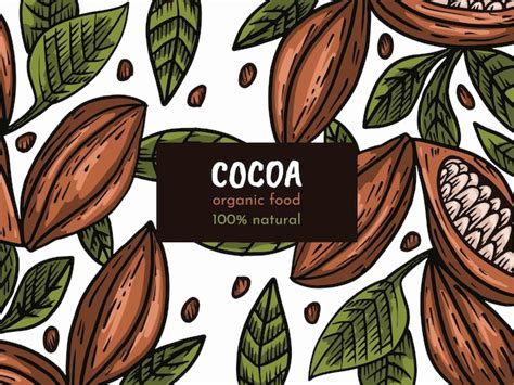 Premium Vector Cocoa Seamless Pattern