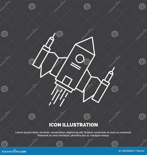 Spacecraft Spaceship Ship Space Alien Icon Line Vector Symbol For Ui And Ux Website Or