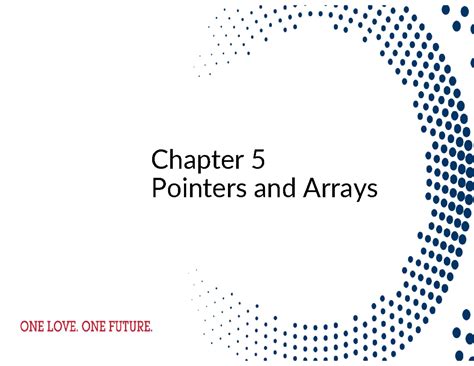 Chapter 2 5 Mmmmmmm Chapter 5 Pointers And Arrays Contents 5