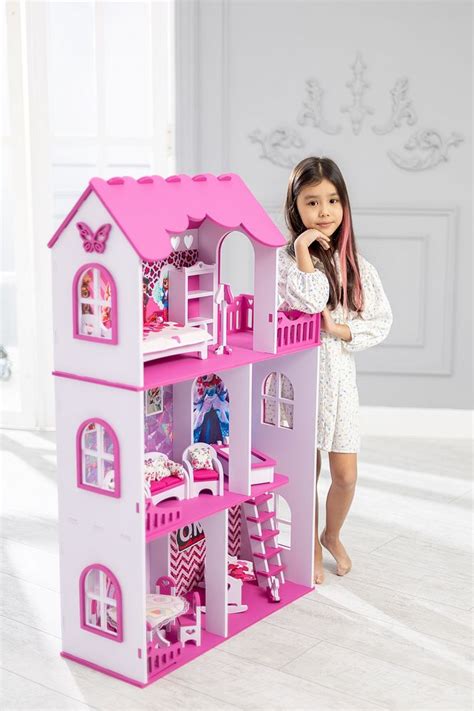 Большой домик для кукол Барби с подсветкой Оригинал Конструкторы Кокшетау на Olx