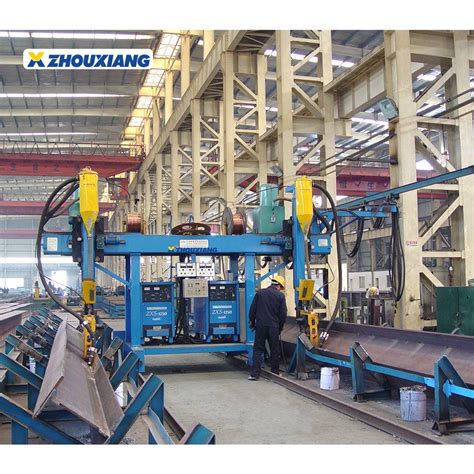 Steel Structure H Beam Gantry Fabrication Welding Machine For Building