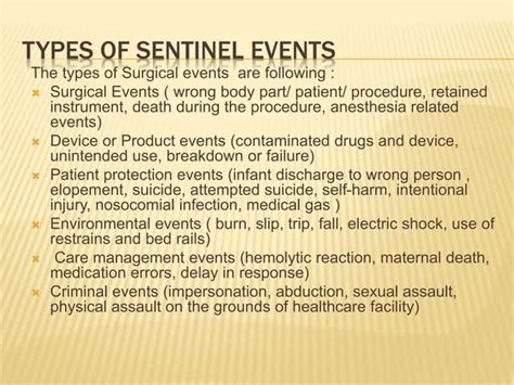 Sentinel Events PPTX
