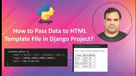 How To Pass Data To The Html Template File In Django Kundan Kumar