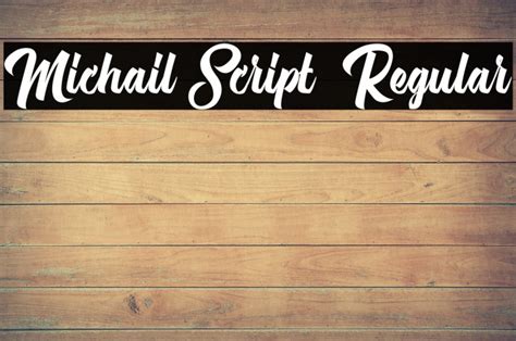 Michail Script Regular Font FFonts Net