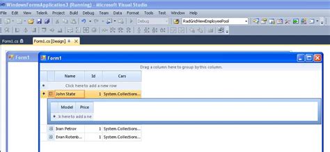 Object Relational Hierarchy Not Working In Ui For Winforms Gridview