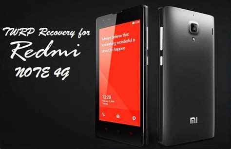 Recovery TWRP For Redmi NOTE G Dual Sim UPDATED Lineage OS ROMs UNOFFICIAL