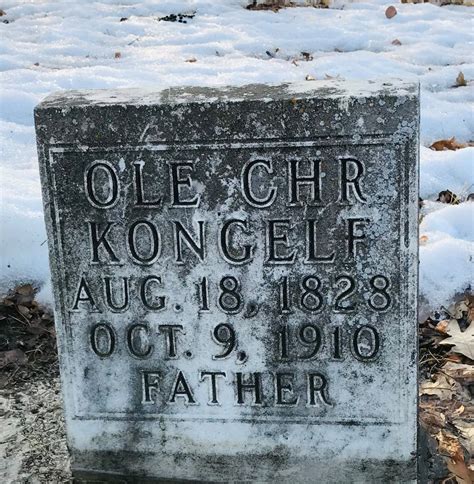 Ole Christianson Kongelf 1828 1910 Find A Grave Memorial