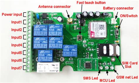 GSM RELAY gsm реле Seven relay output GSM remote control switch gsm controller relay