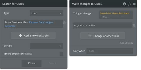 can t find users with stripe customer id after webhook apis bubble