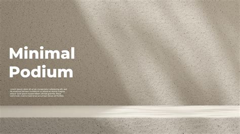 Простая натуральная керамическая текстура пустая сцена с солнечным светом 3d рендеринг шаблон