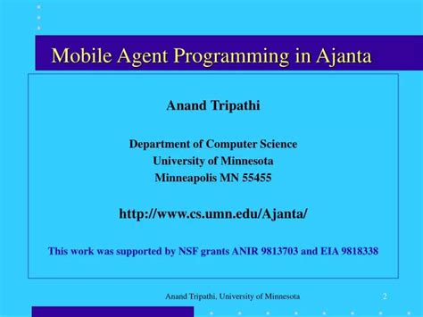 Ppt Mobile Agent Programming In Ajanta Powerpoint Presentation Free Download Id4091883