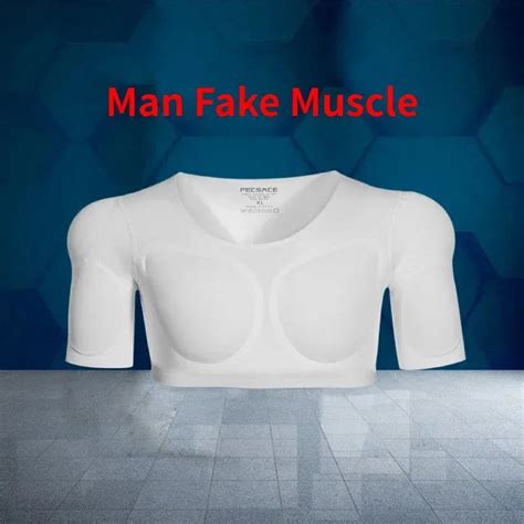 3d Fake Muscle T Shirts For Men Invisible Body Shaper Undershirts With