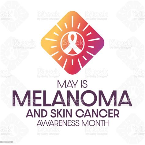 메이는 흑색종과 피부암 인식의 달입니다 벡터 일러스트레이션 휴일 포스터 기민에 대한 스톡 벡터 아트 및 기타 이미지 기민 월 5월 Istock
