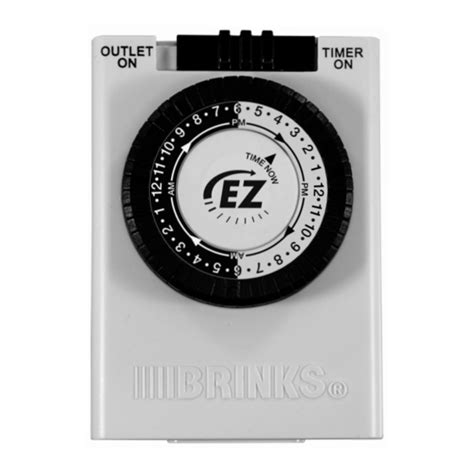 Brinks Ez Dial Timer 42 1006 Quick Start Manual Pdf Download Manualslib
