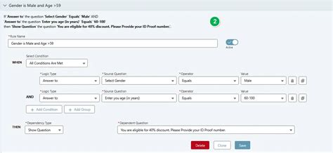 Use Case Of ‘show Rule Dependency With Multiple Question And Multiple