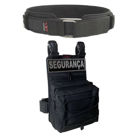 Kit Segurança Bornal Com Bolso Duplo Cinto T4tico Força Nacional