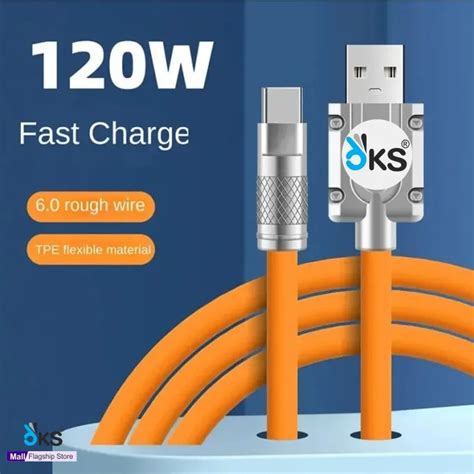 Mini Original Liquid Silicon Thick Type C Data Cable For All Phones