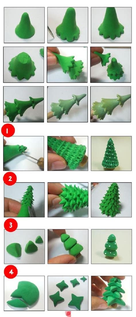 Ёлка из полимерной глины