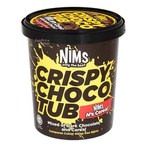 Nims Crispy Choco Tub Cereal With Dark Chocolate Ntuc Fairprice