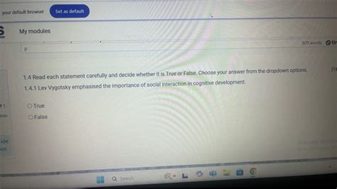 Read Each Statement Carefully And Decide Whether It Is True Or False Cho