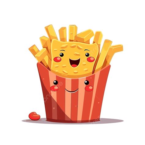 감자 튀김 벡터 웃는 얼굴로 감자 튀김의 스티커 클립 아트 만화 상표 클립 아트 Png 일러스트 및 벡터 에 대한 무료 다운로드 Pngtree