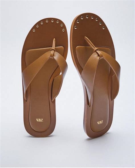 Шкіряні шльопанці Zara — ціна 1190 грн у каталозі Шльопанці Купити жіночі речі за доступною