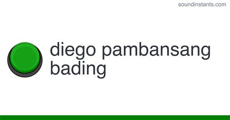 Meme Sound Diego Pambansang Bading Sound Instants