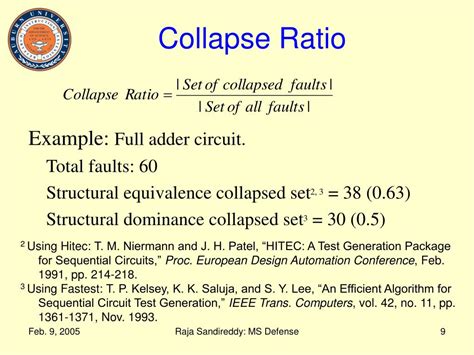 Ppt Hierarchical Fault Collapsing For Logic Circuits Powerpoint Presentation Id507315