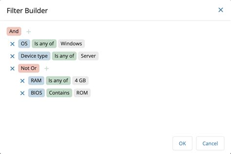 Filter Builder Use Case Examples
