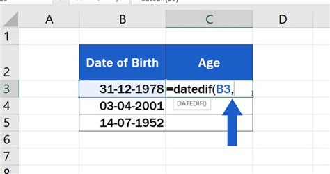How To Calculate Age In Excel In Easy Steps