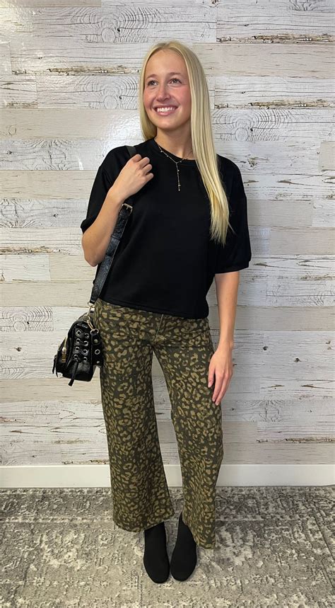 Meg Leopard Wide Leg Shop Hidden Treasure Boutique