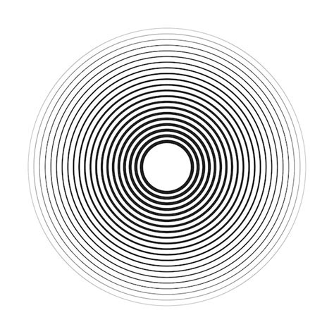 Premium Vector Concentric Circles Rings Geometric Radiating And Radial Circles Lines Element