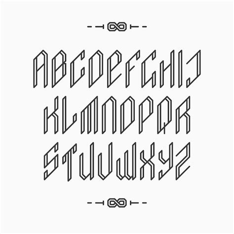 Premium Vector Letter Font Design Vector