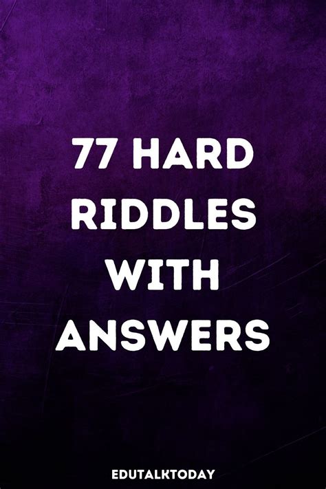 136 Riddles With Answers The Ultimate List Artofit