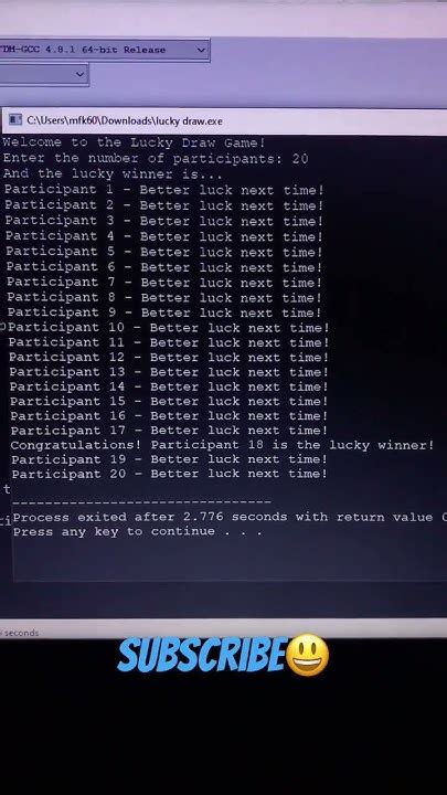 Draw Winner Ide Dev C Coding Cpp Ccompiler Coderstokyo Code Cplusplus Devcpp