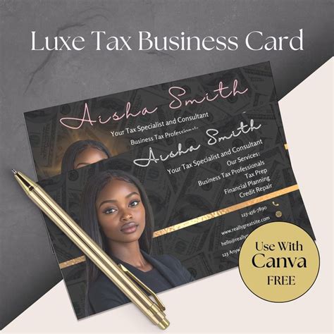 Diy Tax Business Card Tax Prep Business Card Tax Refund Business Card