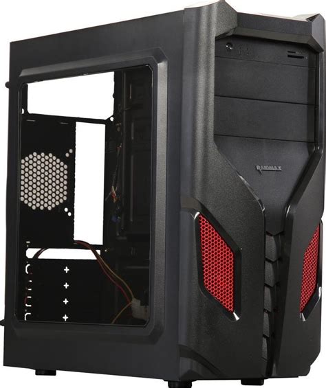 Raidmax Exo Mid Tower Computer Case Black Red 108br Buy Best Price