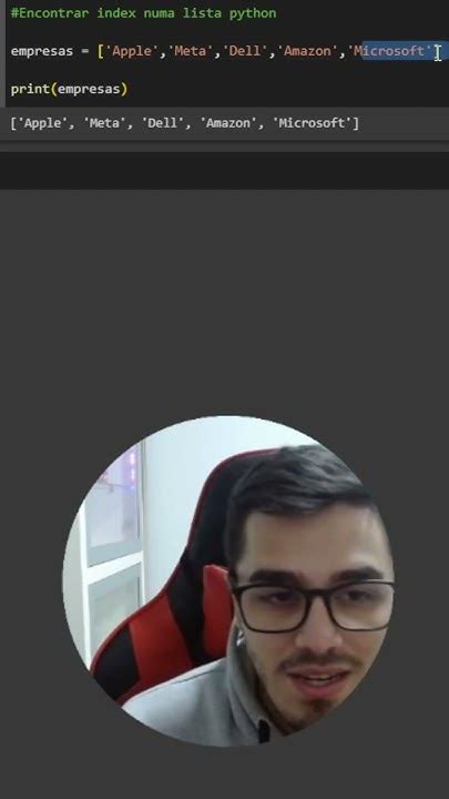 Como Encontrar Itens Numa Lista Em Python Python Pythonlist Tutorial